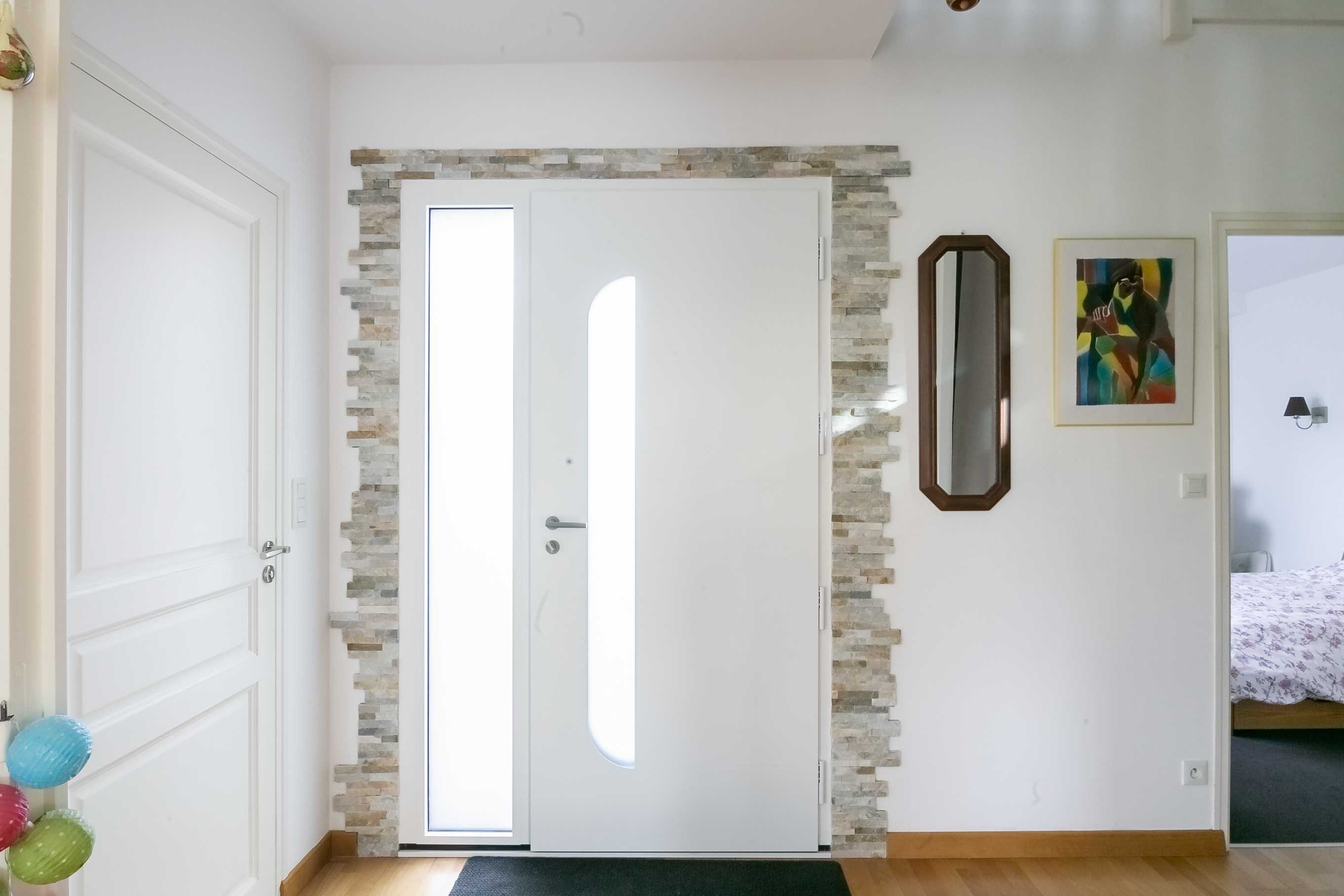 Porte 1 vantail avec châssis latéral fixe - Ploufragan